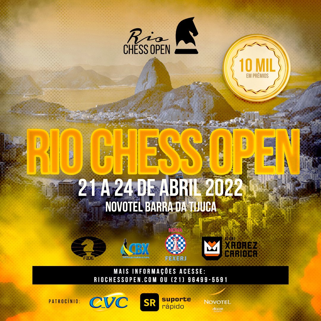 Lançamento Rio Chess Open 2022 – V Rio Chess Open 2026